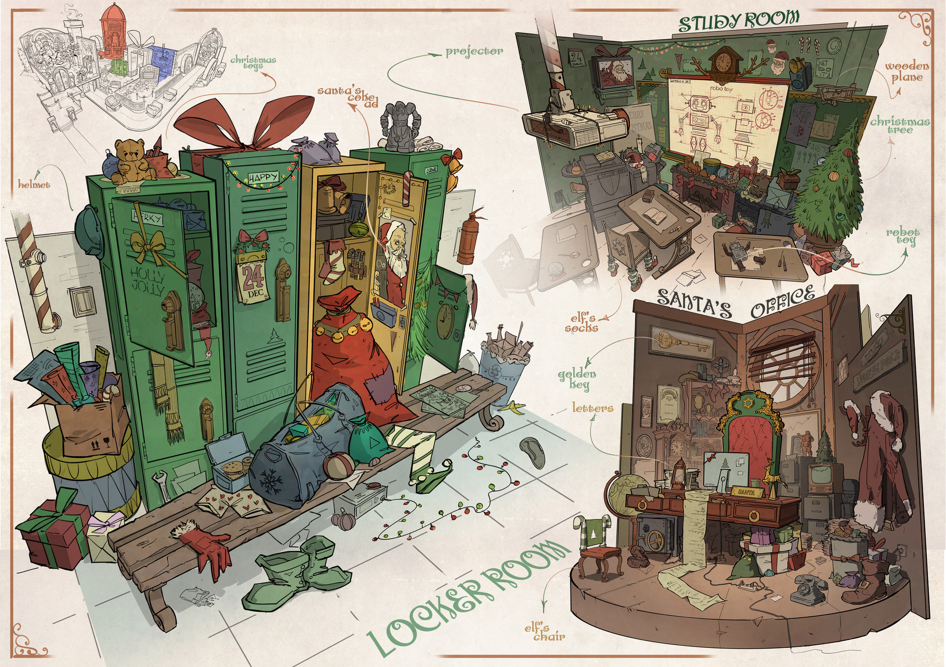 Toy Factory Illustration