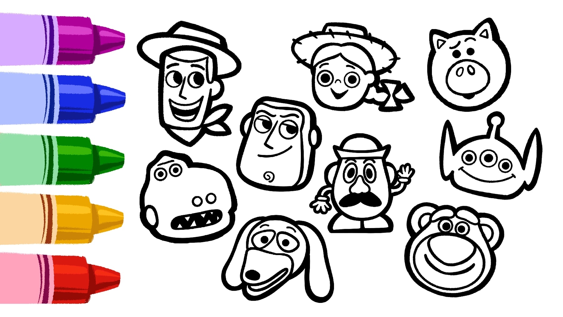 Toy Story Characters Drawing