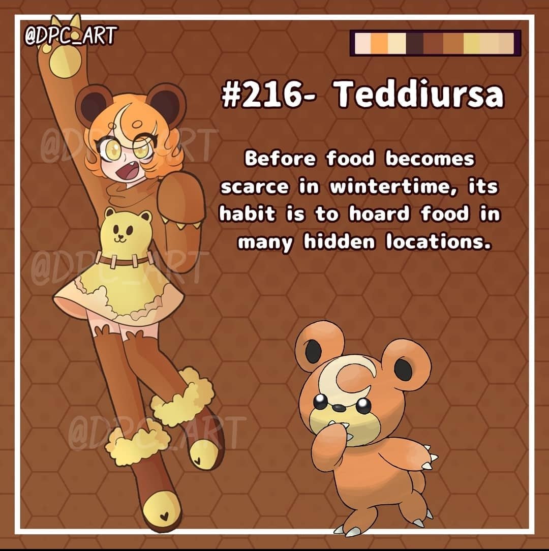 Teddiursa Gijinka