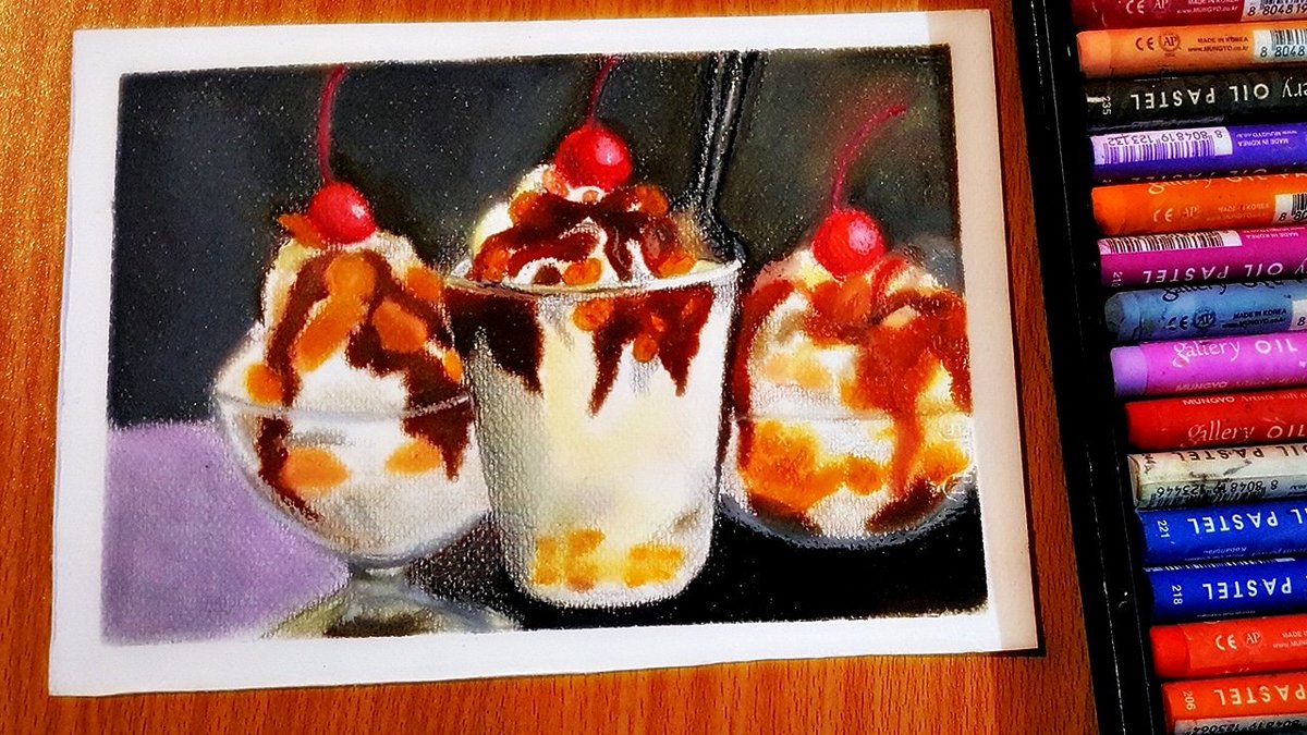 Realistic Ice Cream Drawing