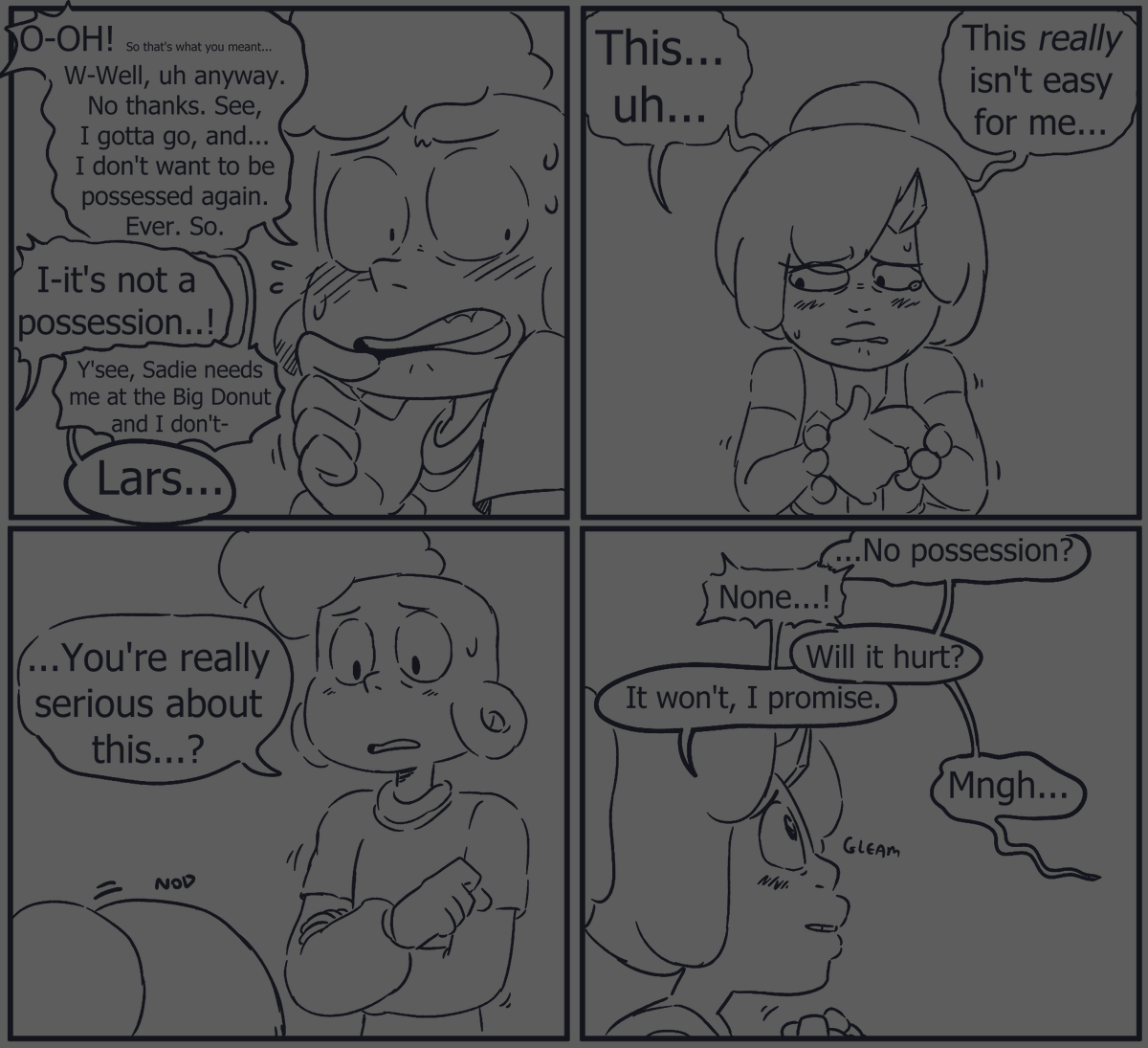 「Spinel sharing some personal things with Lars! (1/2) continu」☀️JankyBones🌙の漫画