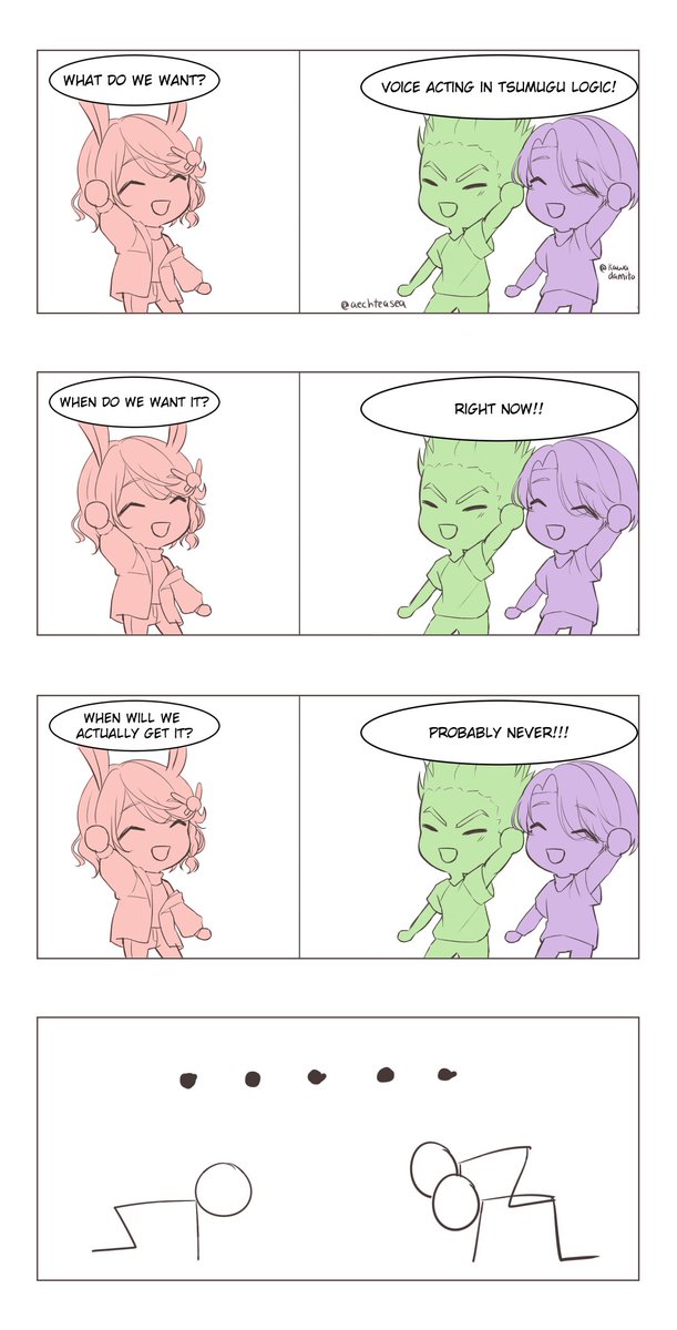 「Dedicated to only two ppl I talk to on Twitter: 」🐰Bun🐰の漫画