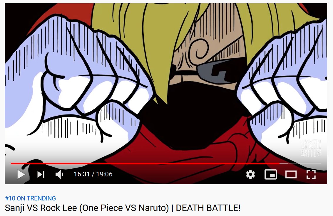 Sanji Vs Rock Lee