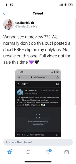 TW Pornstars - Tat2barbie. Pictures and videos from Twitter.