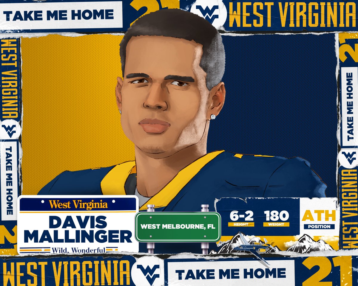 2021 3* WR Davis Mallinger signs to West Virginia : r/CFB