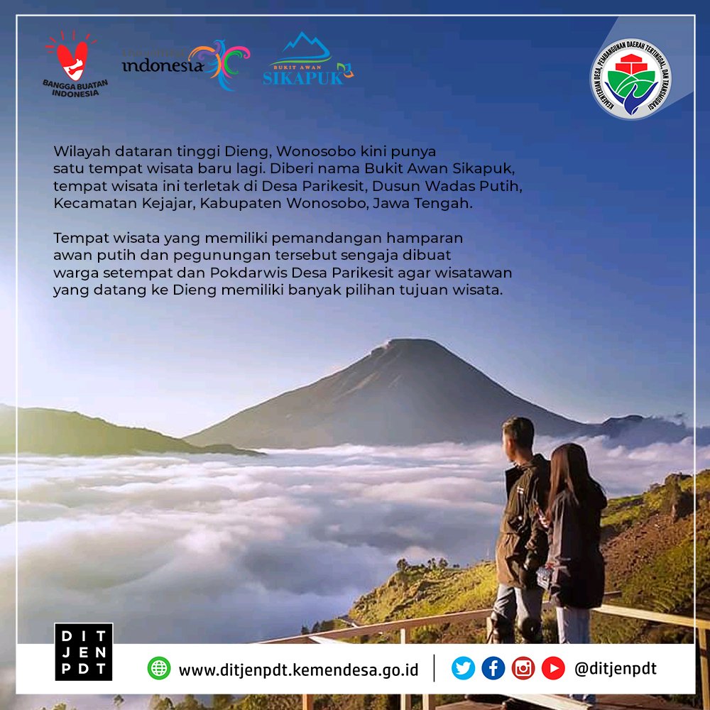 Ditjen PPDT on Twitter: "Wilayah dataran tinggi Dieng kini punya satu tempat wisata baru. Bukit ...