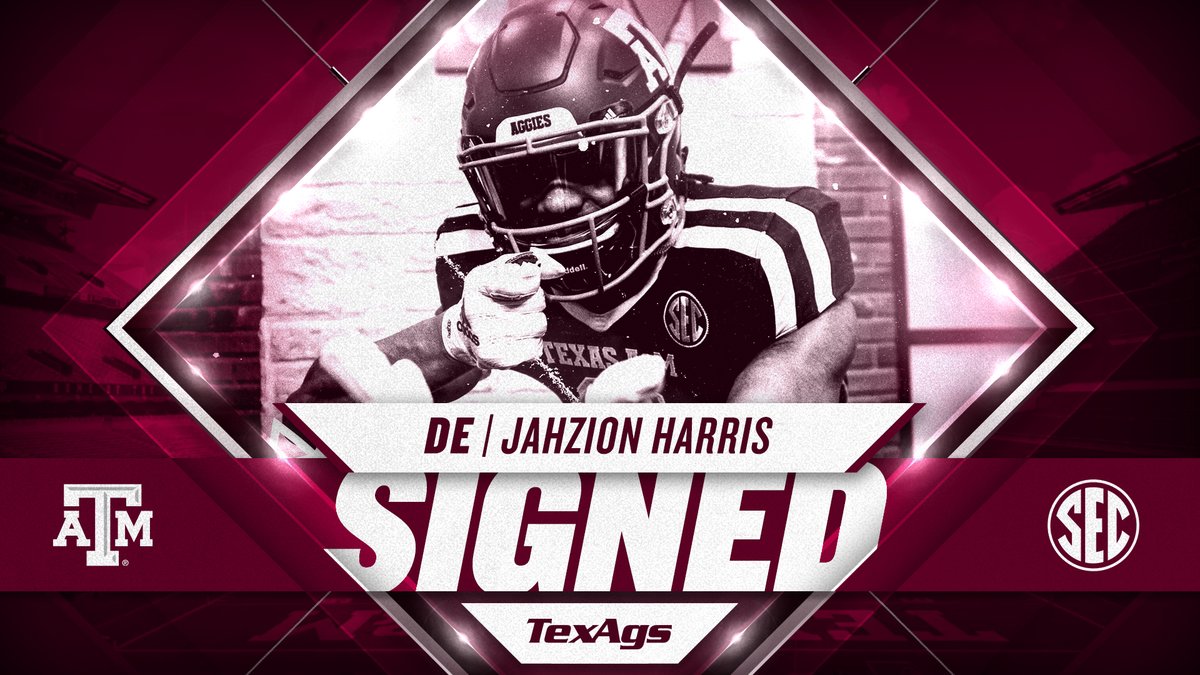 2021 4* WDE Jahzion Harris signs with Texas A&M : r/CFB