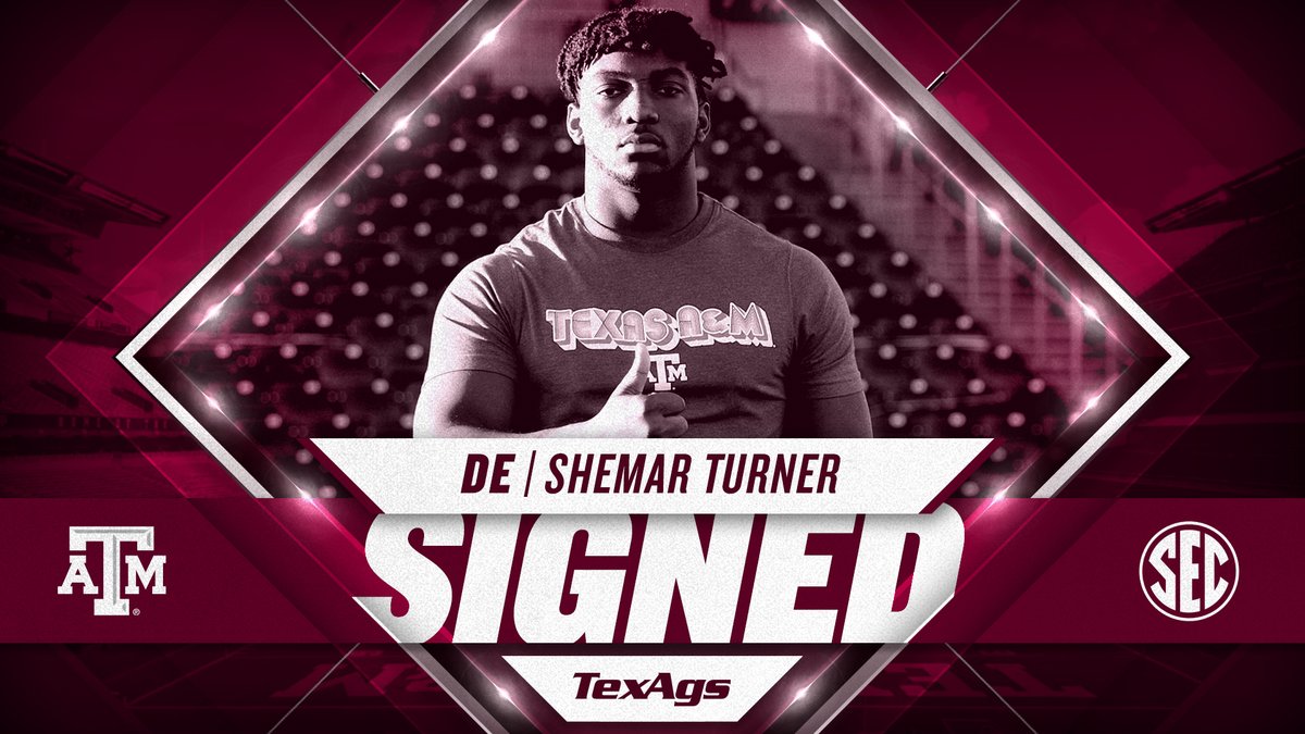 2021 5* SDE Shemar Turner signs with Texas A&M : r/CFB