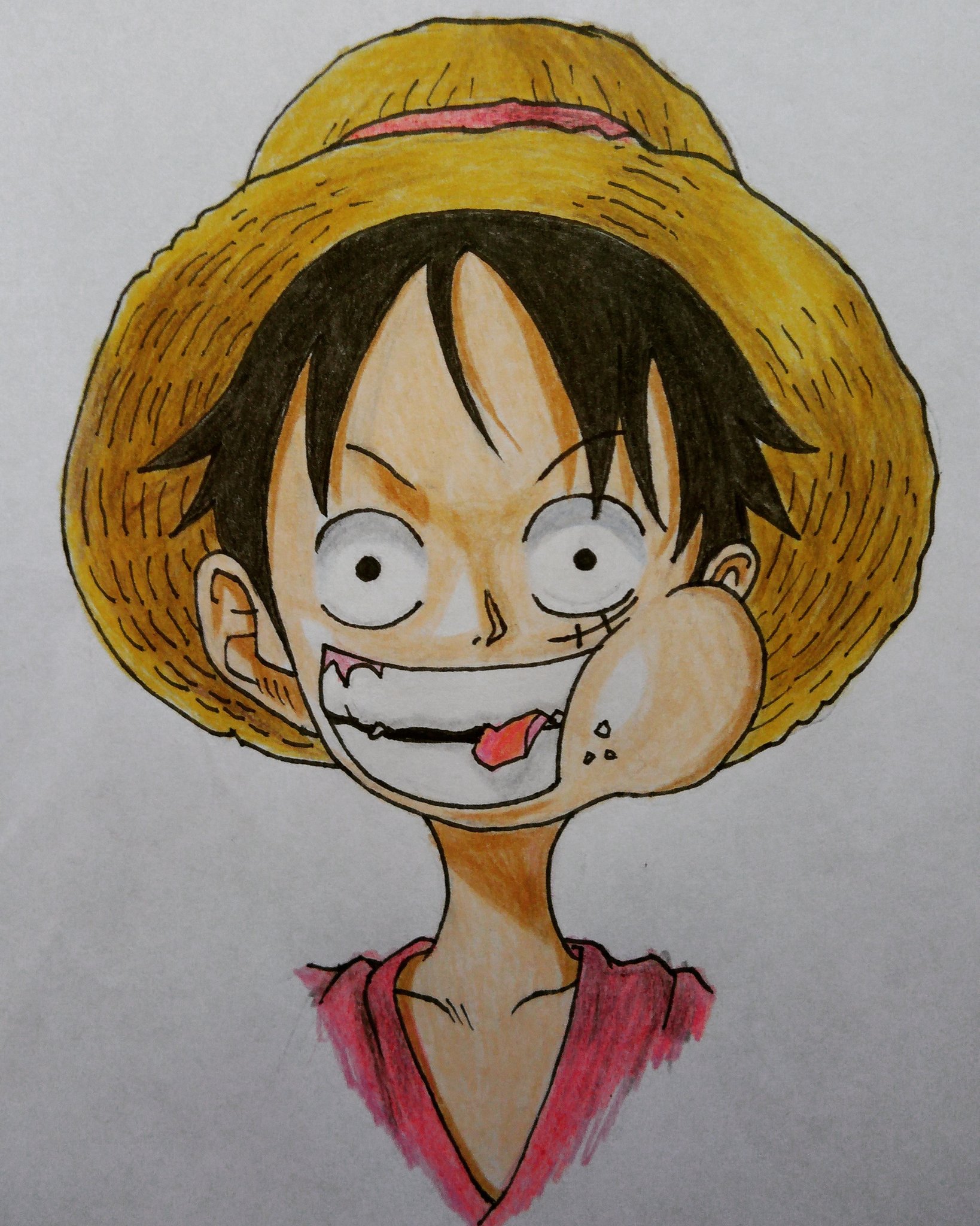 I Drew Monkey D Luffy One Piece Onepiece Grown Up One Piece Luffy