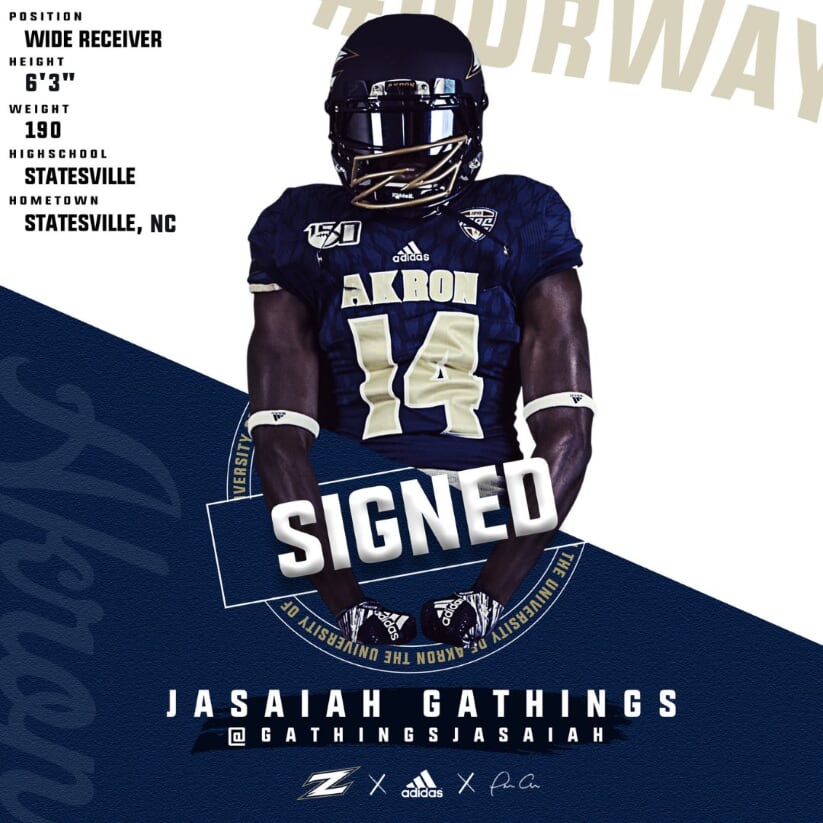 2021 3* WR Jasaiah Gathings commits and signs with Akron : r/CFB