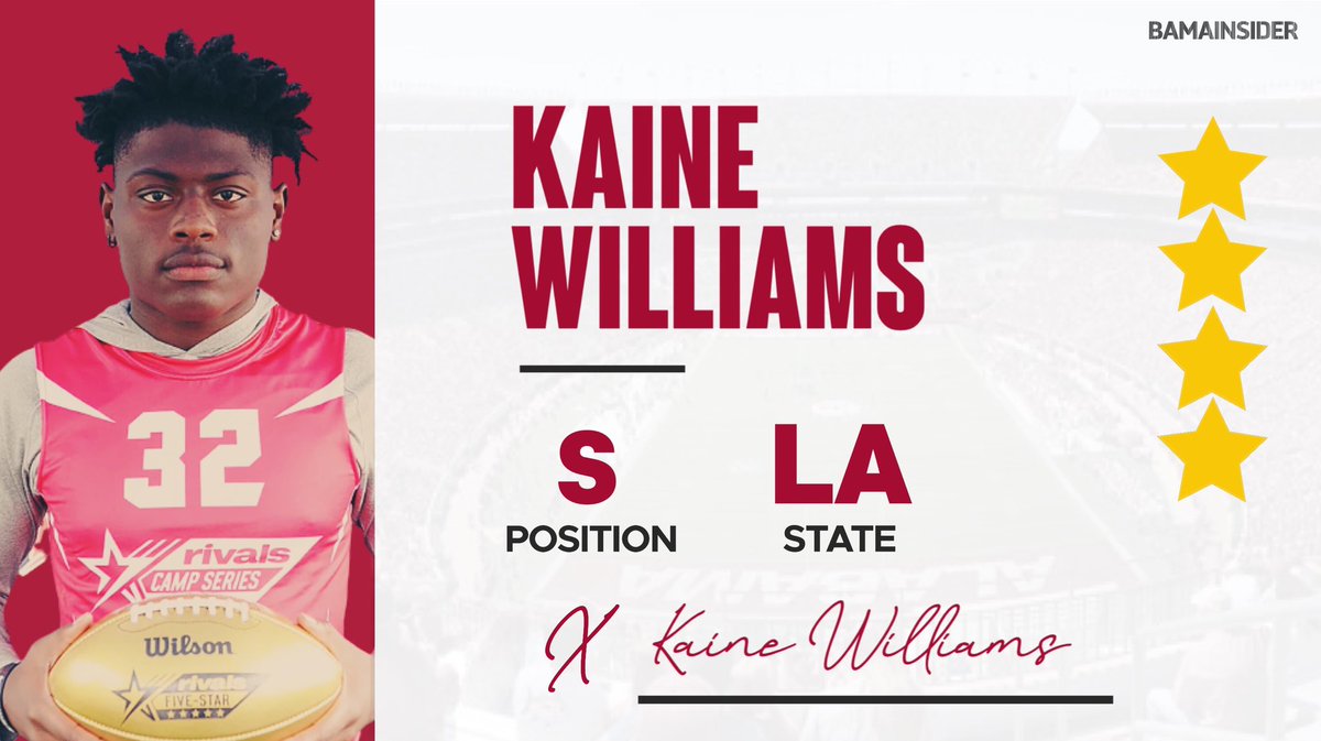 2021 4* S Kaine Williams signs with Alabama : r/CFB