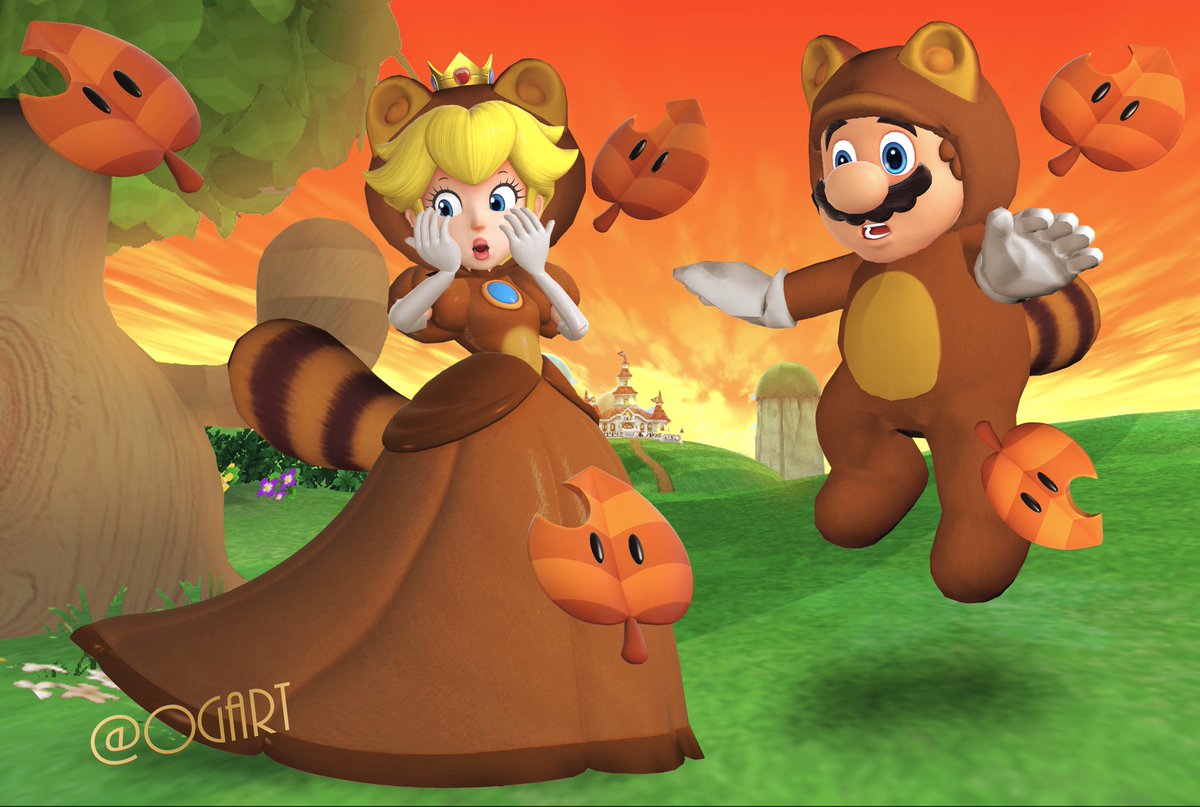 Super Mario 3d World Princess Peach Tanooki