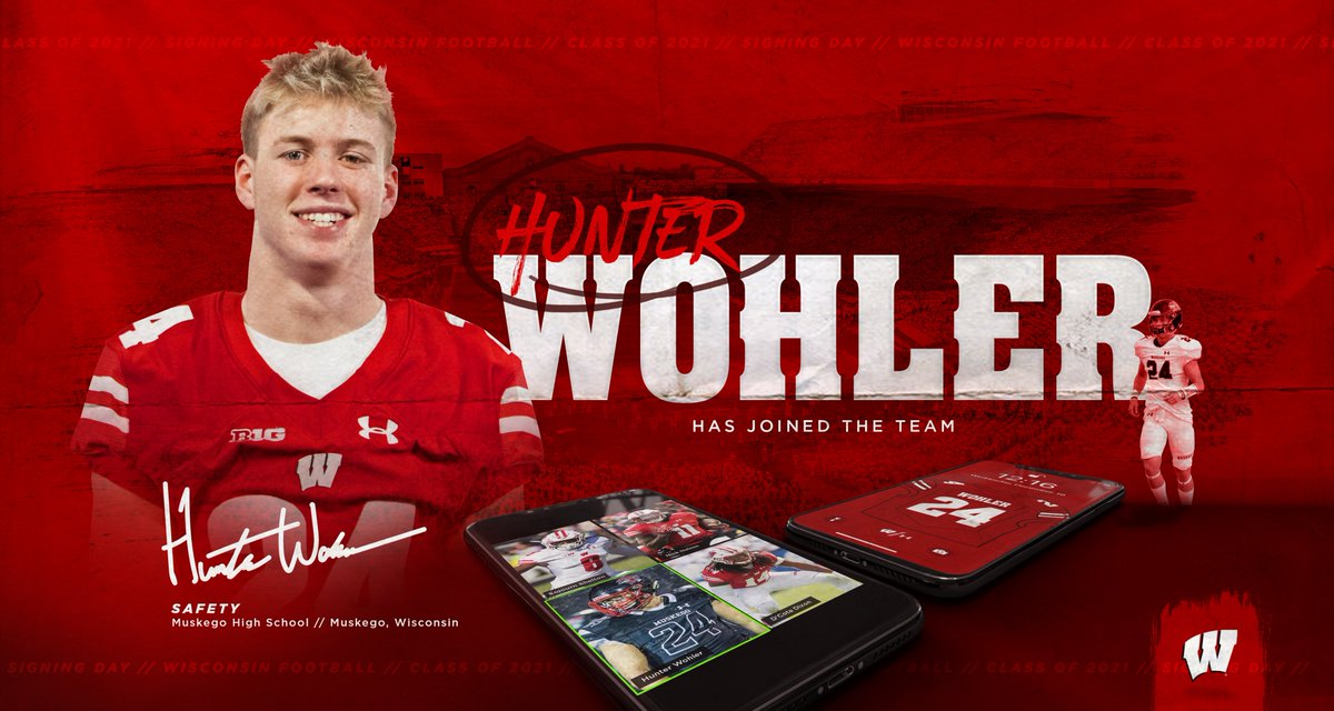 2021 4* Safety Hunter Wohler signs with Wisconsin : r/CFB