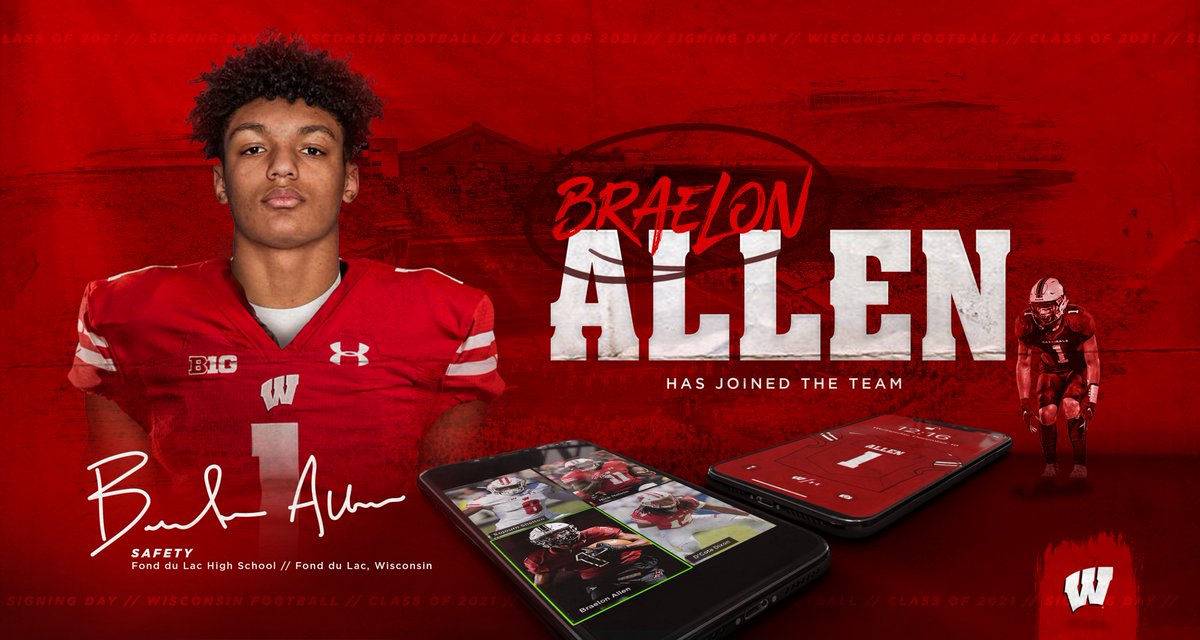 2021 4* LB Braelon Allen signs with Wisconsin : r/CFB