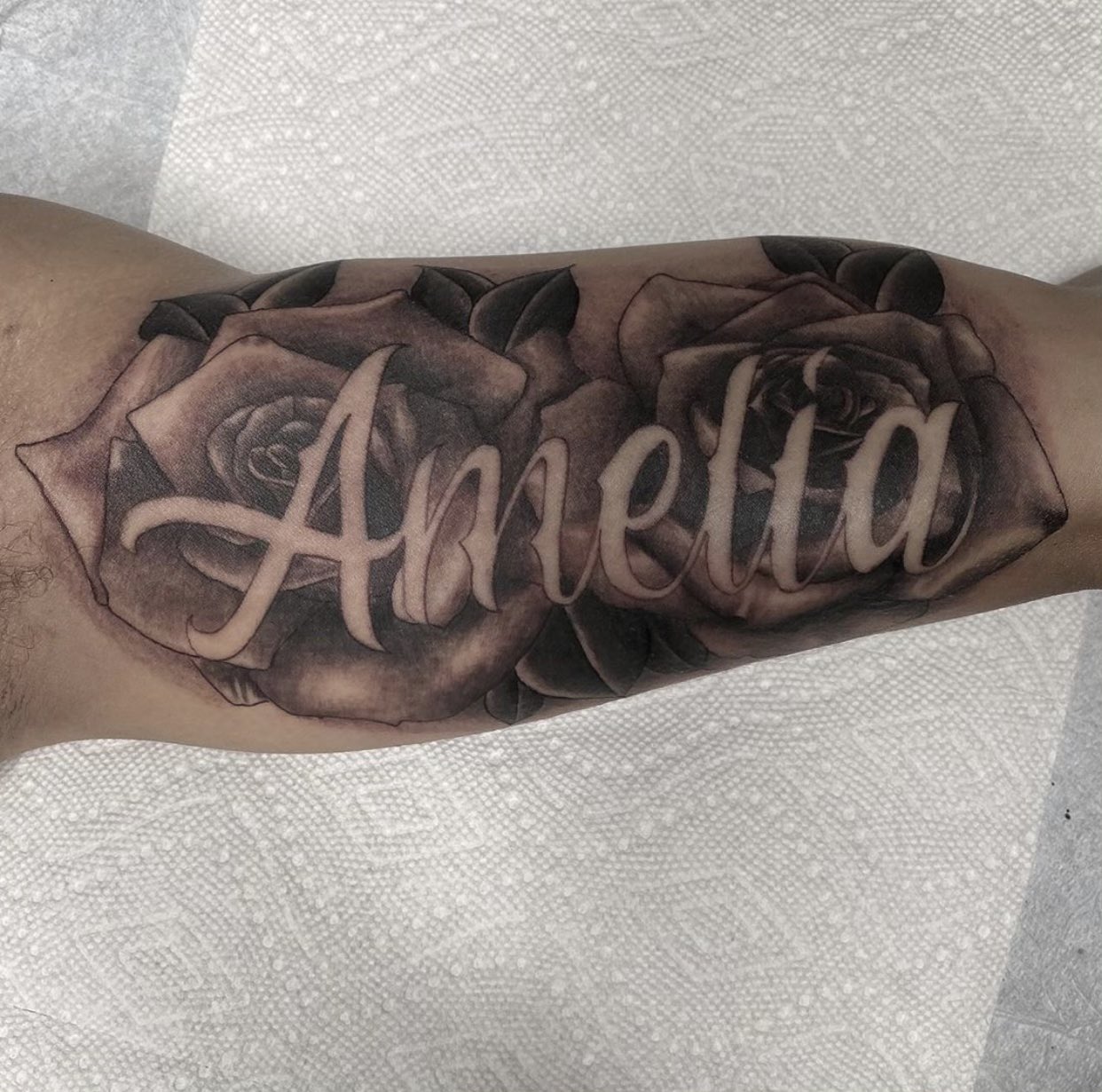 Maria Tattoo Name Cursive