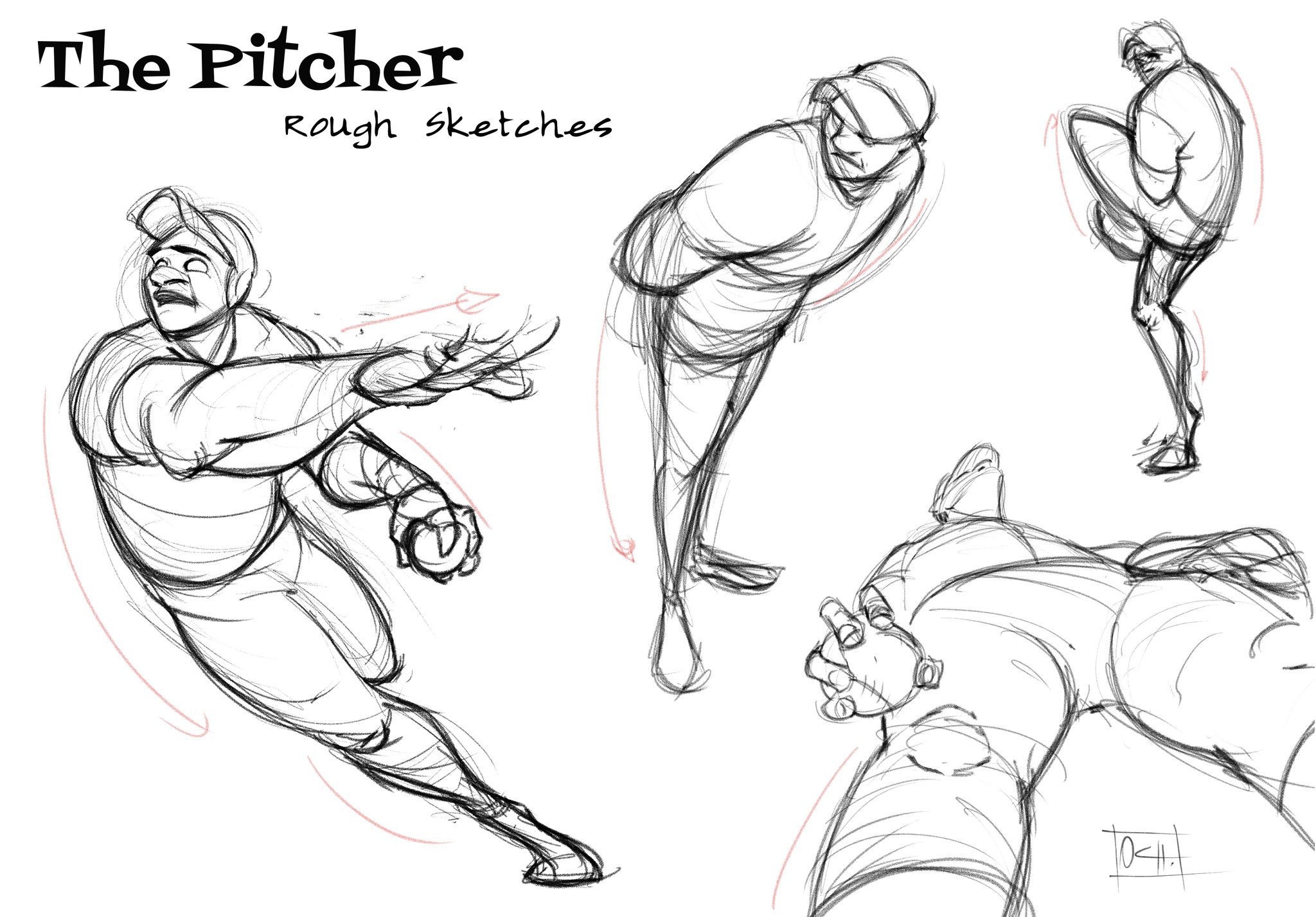 Baseball Movement Drawing