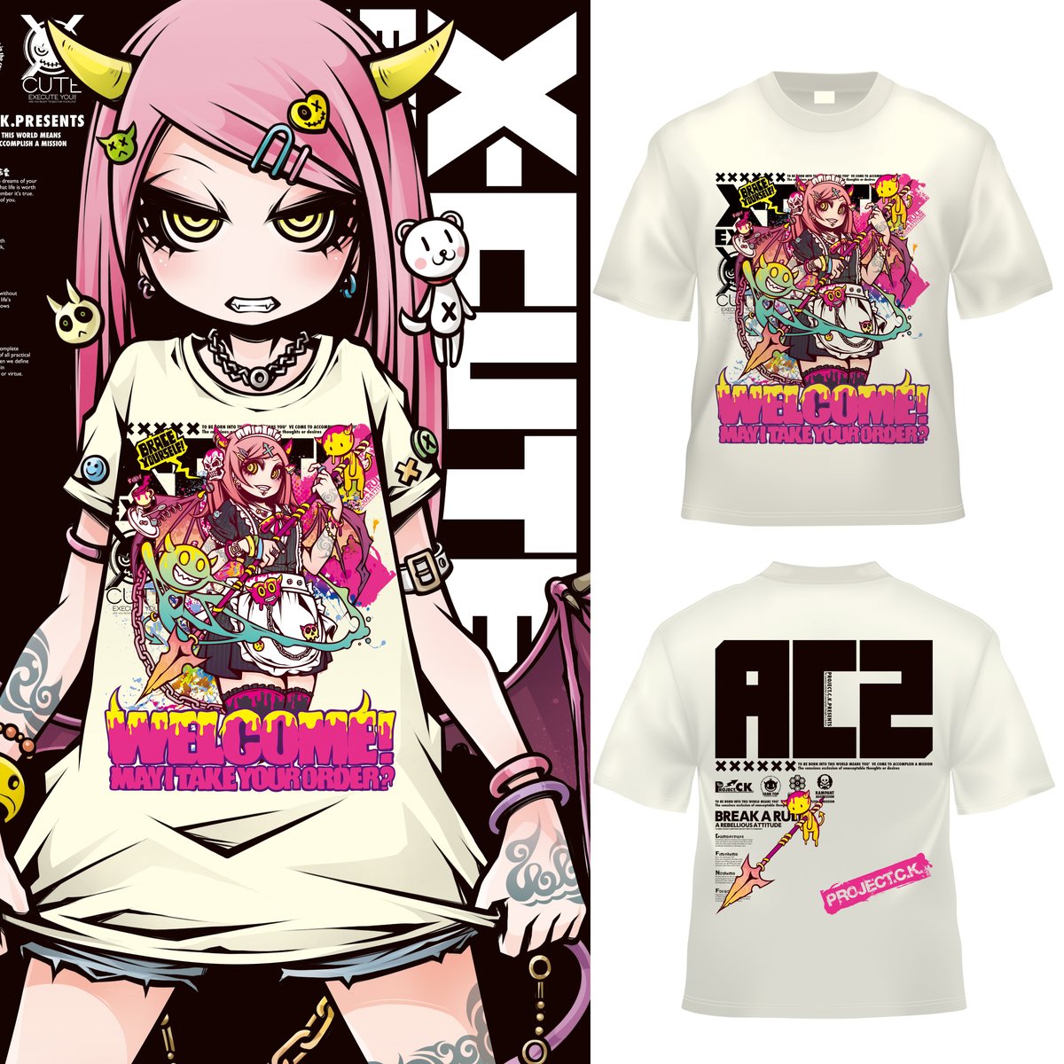 「エアコミケ2の新作tシャツ『ドヤ顔ちゃん』ヘギラボ×project C K 初のコラボアイテムです Heggy君 」project C