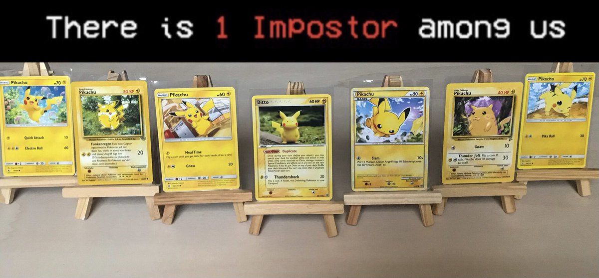 There is an Impostor among our Pikachu collection : r/PokemonTCG