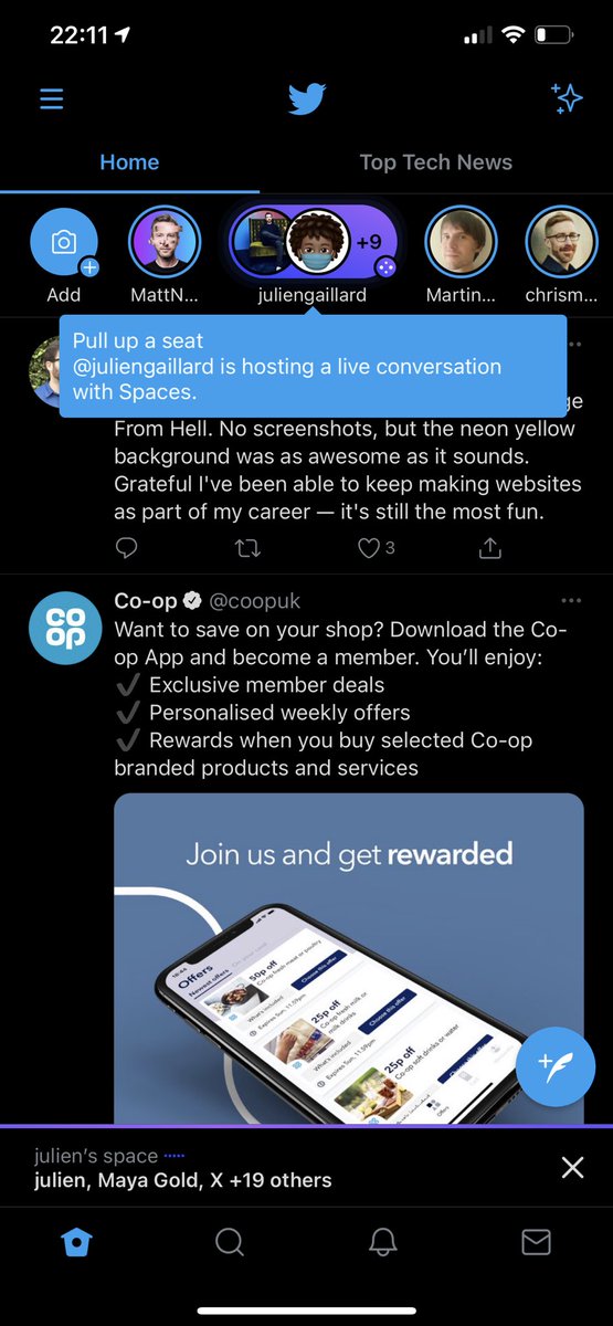 Mobile Twitter Screen Capture
