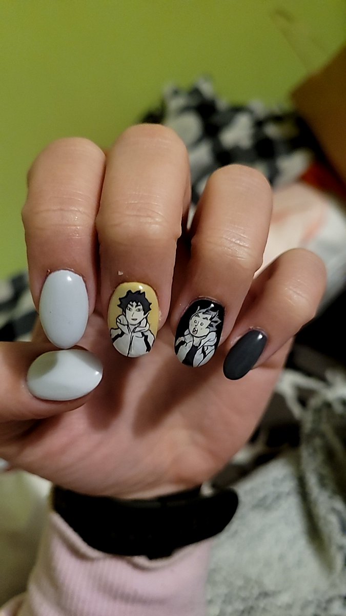Haikyuu Anime Themed Nails