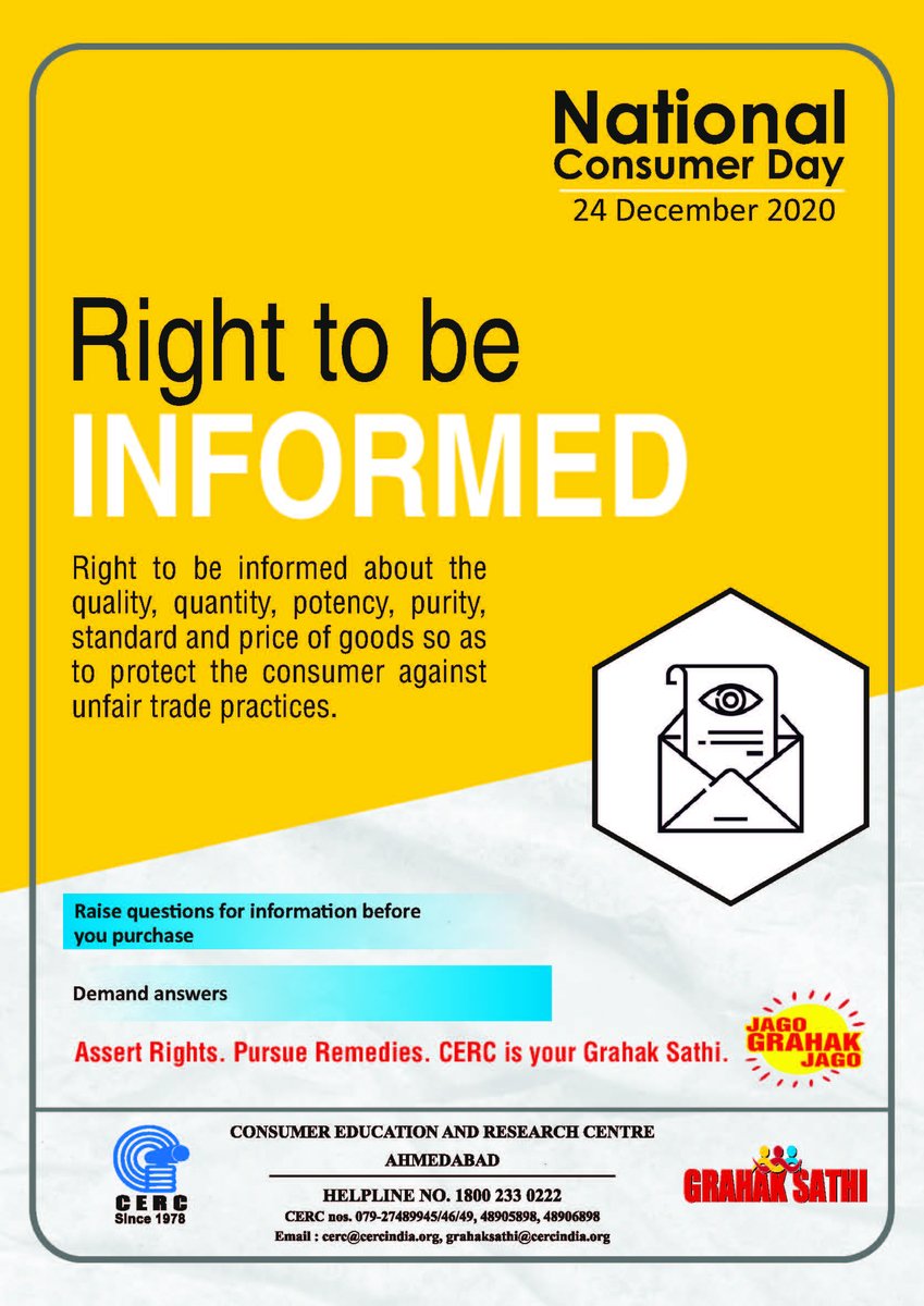 Consumers Right To Be Informed
