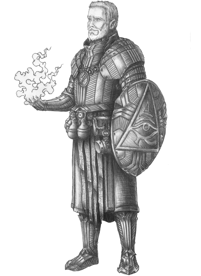 Pathfinder Cleric With Mace