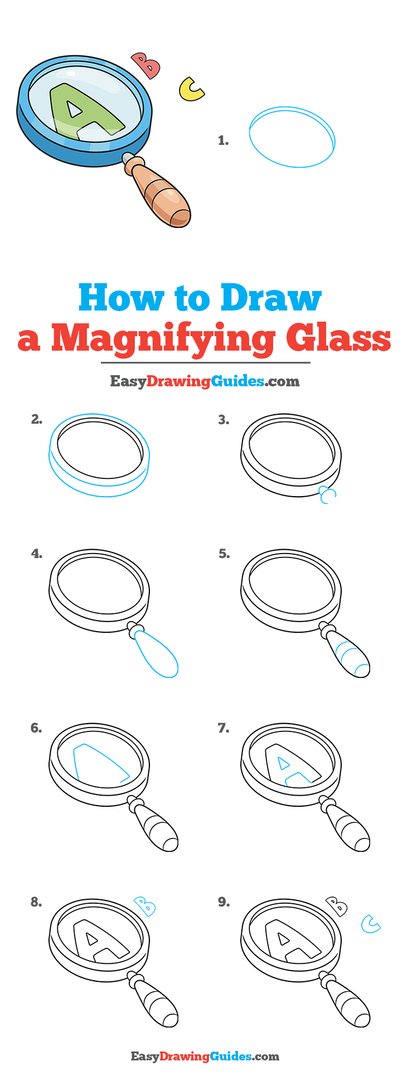 How To Draw A Magnifying Glass