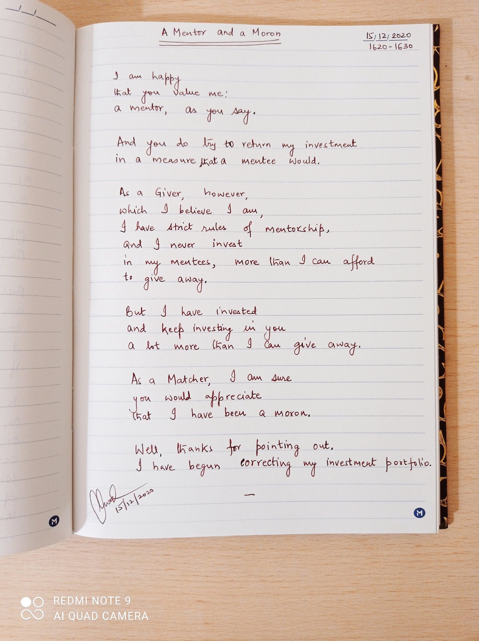 Mentorship Poem