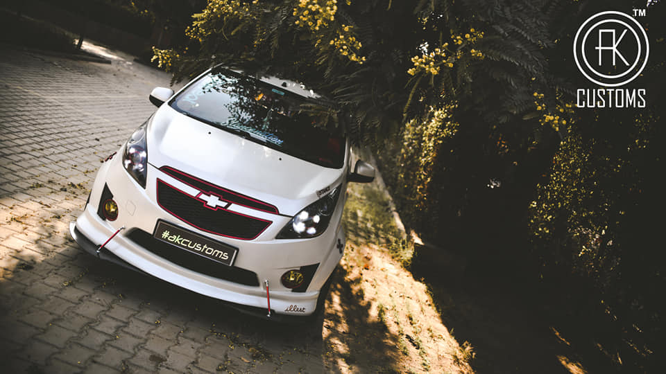 Chevrolet Beat White Modified