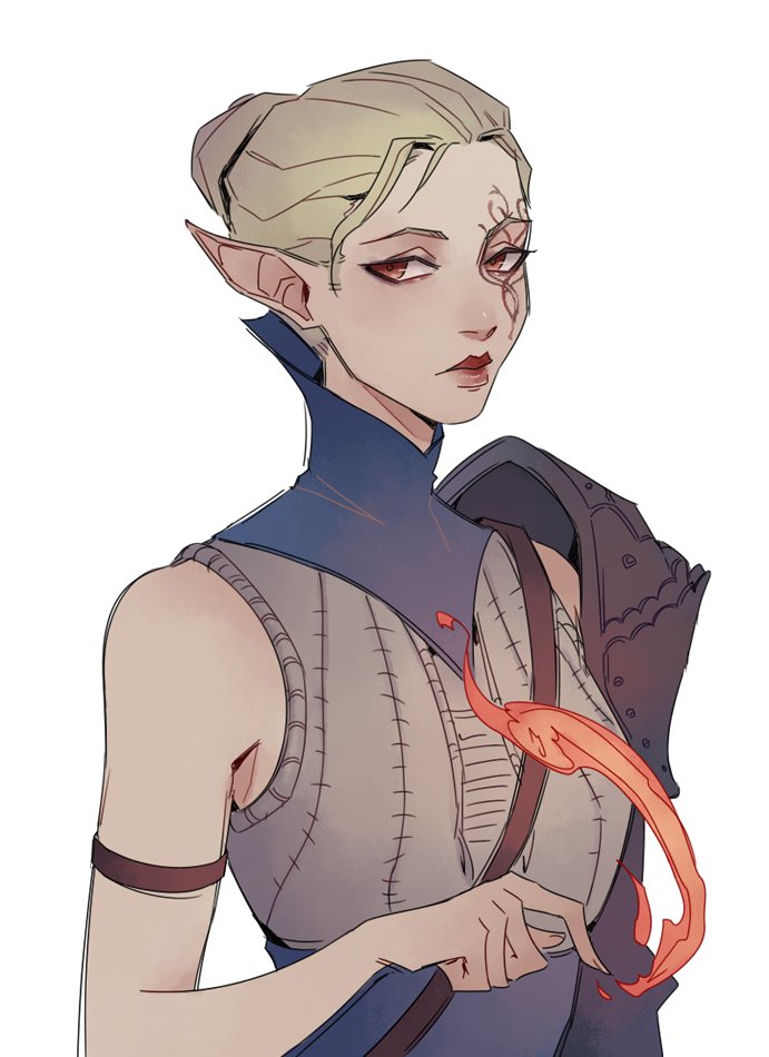 bami's art (commissions are closed) on Twitter: "Commissions Nathari Lavellan and Ida Hawke for ...