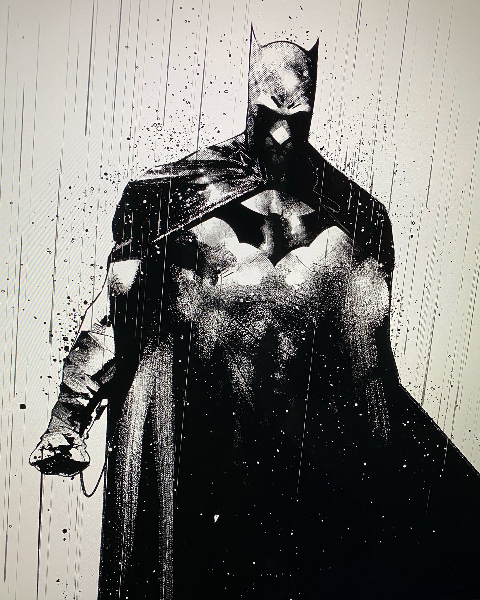 Batman Black And White Cover