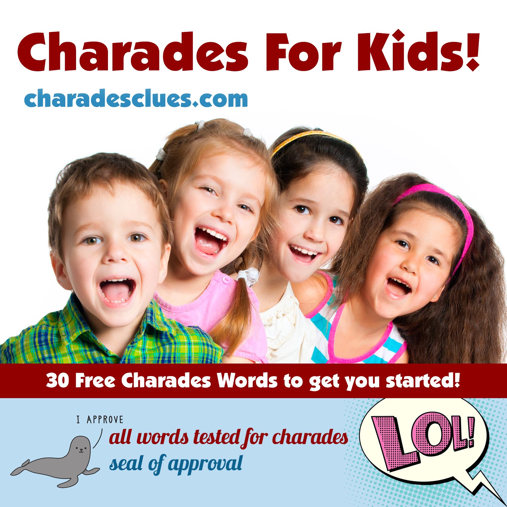 Charades Clues on Twitter: "Charades For Kids! Everything you could ...