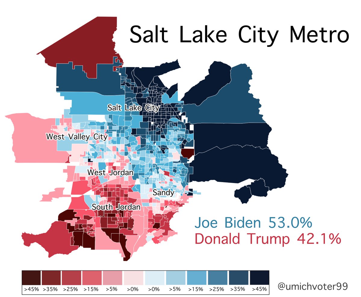Salt Lake City Metro : r/USElectionMaps