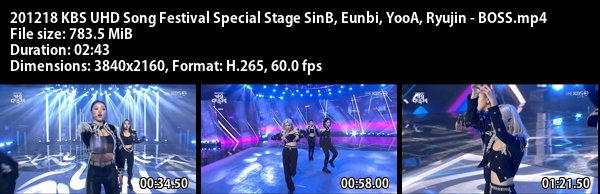 Vlmc@4sashi on Twitter: "201218 KBS UHD Song Festival Special Stage: BOSS https://t.co ...