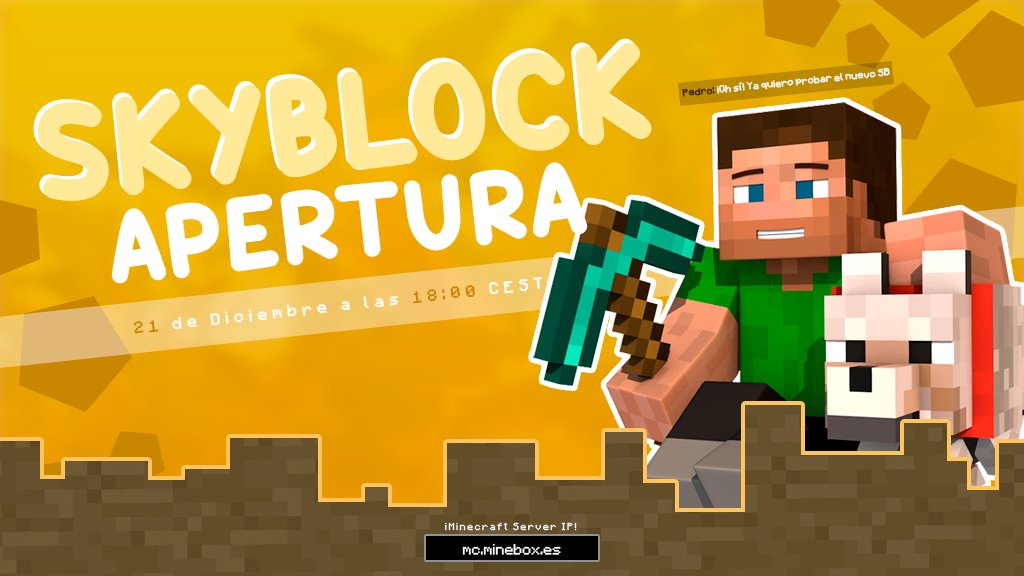 MineBox Network 🎄 on Twitter: "🏝️ | ¡GRAN APERTURA DE SB! ¡Por fin! Después de tanto trabajo en ...
