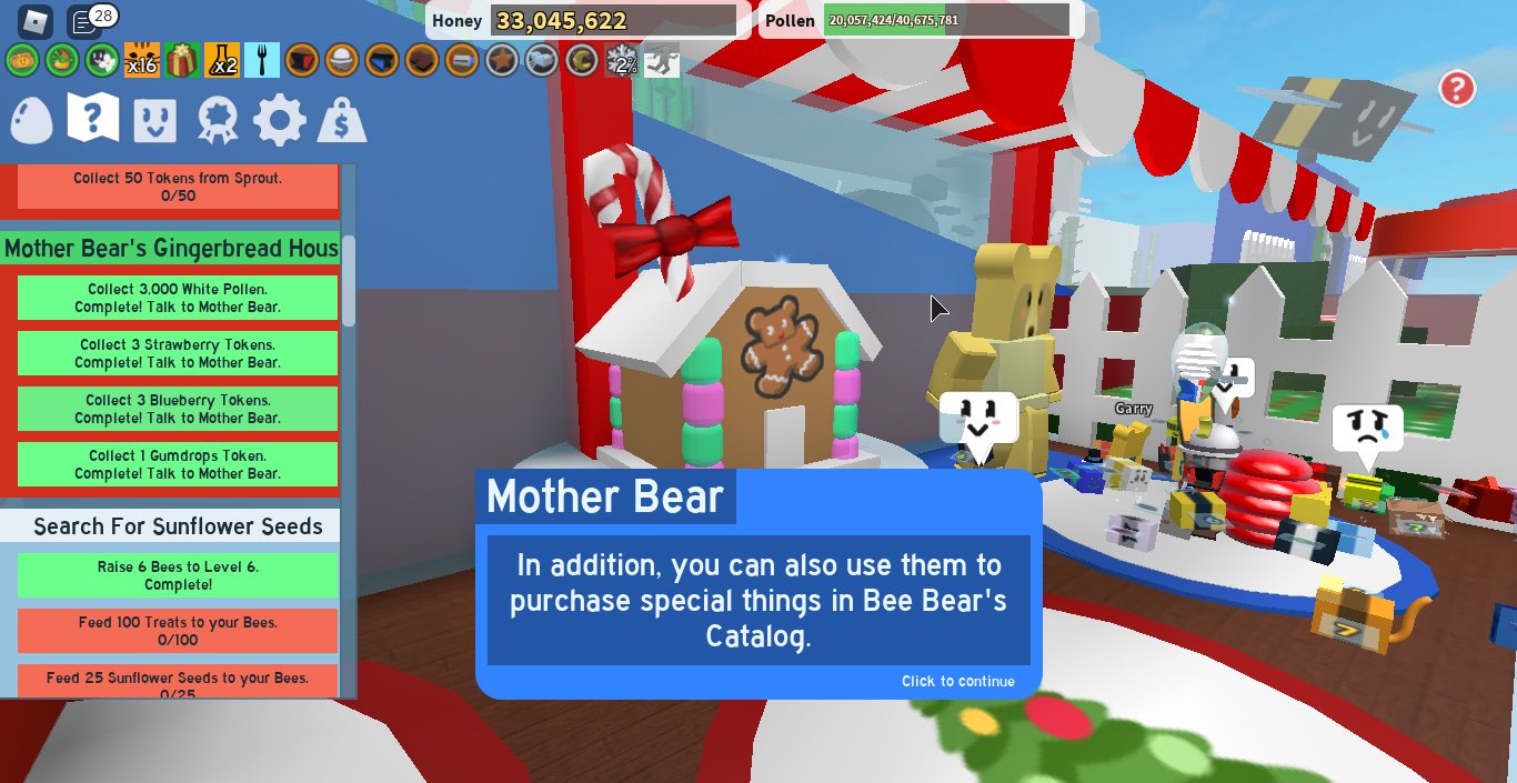 Gingerbread Bee Swarm