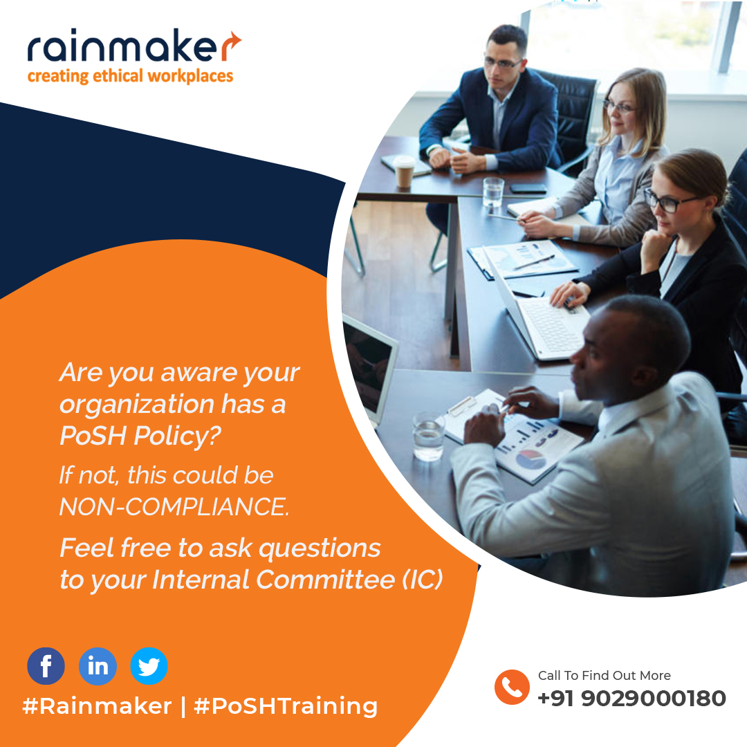 Rainmaker India on Twitter: "𝐀𝐫𝐞 𝐲𝐨𝐮 𝐚𝐰𝐚𝐫𝐞 𝐲𝐨𝐮𝐫 #𝐨𝐫𝐠𝐚𝐧𝐢𝐳𝐚𝐭𝐢𝐨𝐧 𝐡𝐚𝐬 𝐚 #𝐏𝐨𝐒𝐇𝐏𝐨𝐥𝐢𝐜𝐲? 𝐼𝑓 𝑛𝑜𝑡, 𝑡ℎ𝑖𝑠 ...