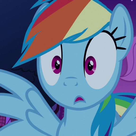 Rainbow Dash Scared