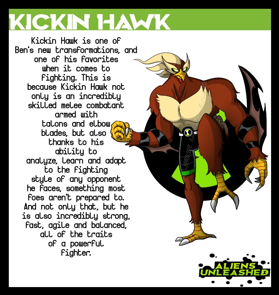 Ben 10 Omniverse Alien Kickin Hawk