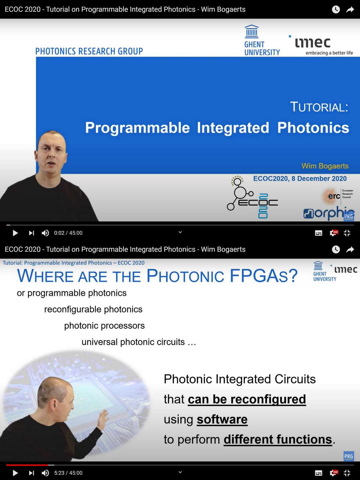 OGAWA, Tadashi on Twitter: "=> "Programmable Integrated Photonics", Wim Bogaerts ...