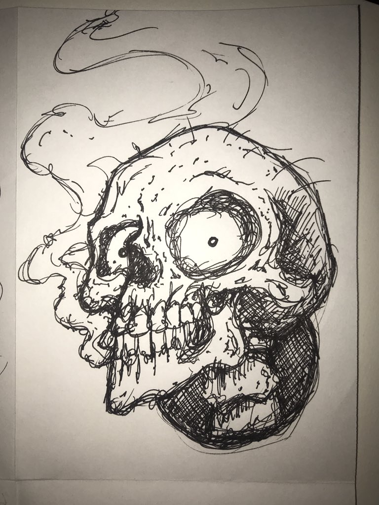 Sharpie Drawings Of Skulls