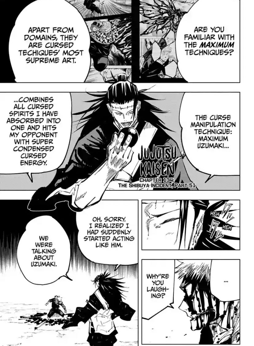 「jjk chapter 134 summary since some of yo」|JUJUTSU KAISEN JULY 2023の漫画