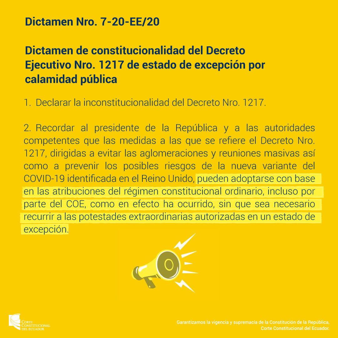 Corte Constitucional De Ecuador Declaró Inconstitucional El Régimen De