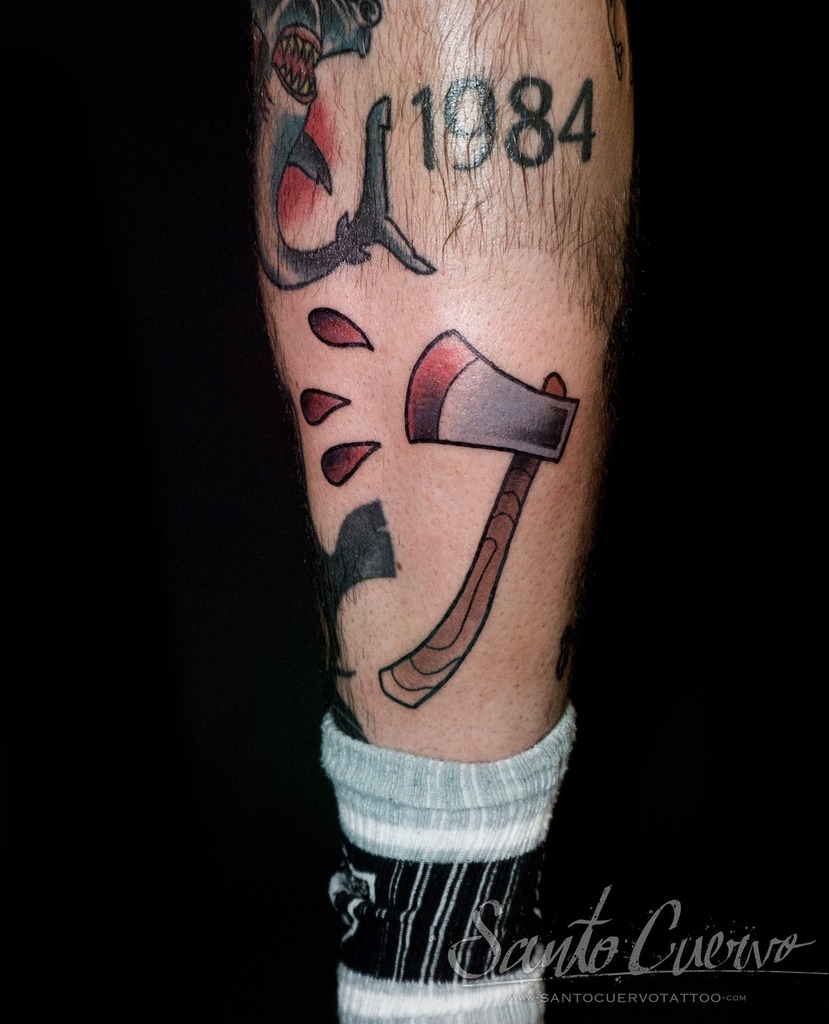 Traditional Hatchet Tattoos