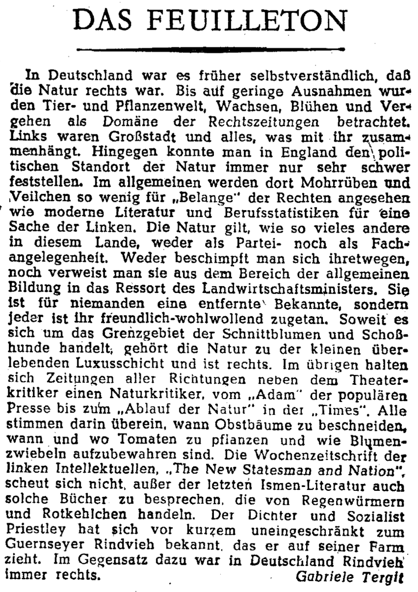 Markus Hesselmann on Twitter: "Gabriele Tergit über „Hetze gegen die Deutschen“, @Tagesspiegel # ...