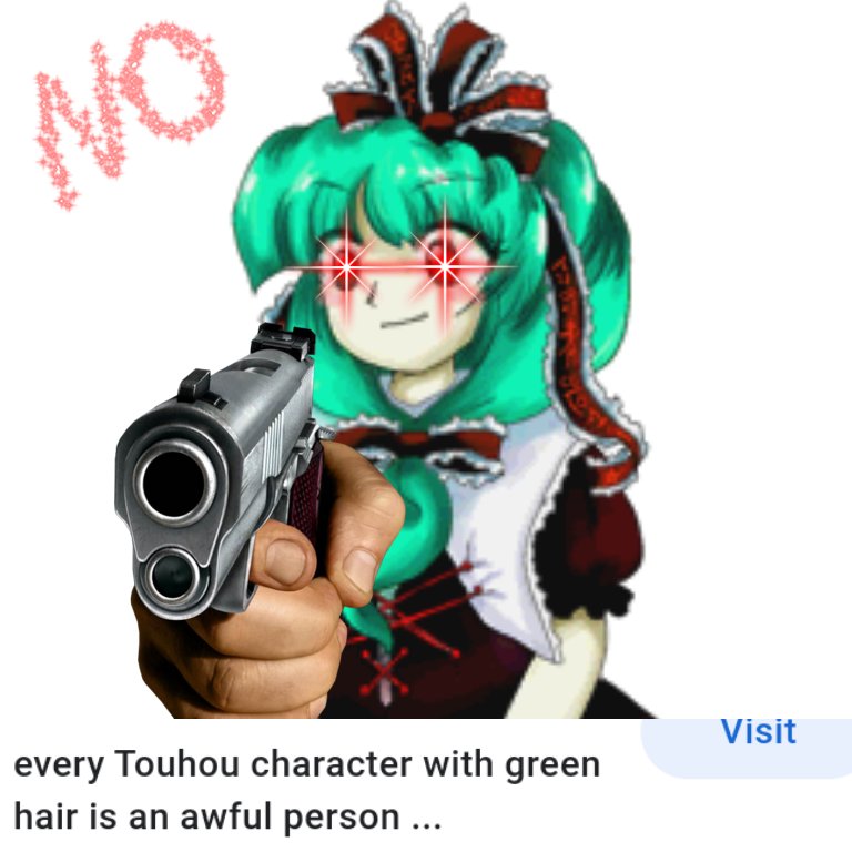 22 Touhou Blue Hair Gaeldelarosa