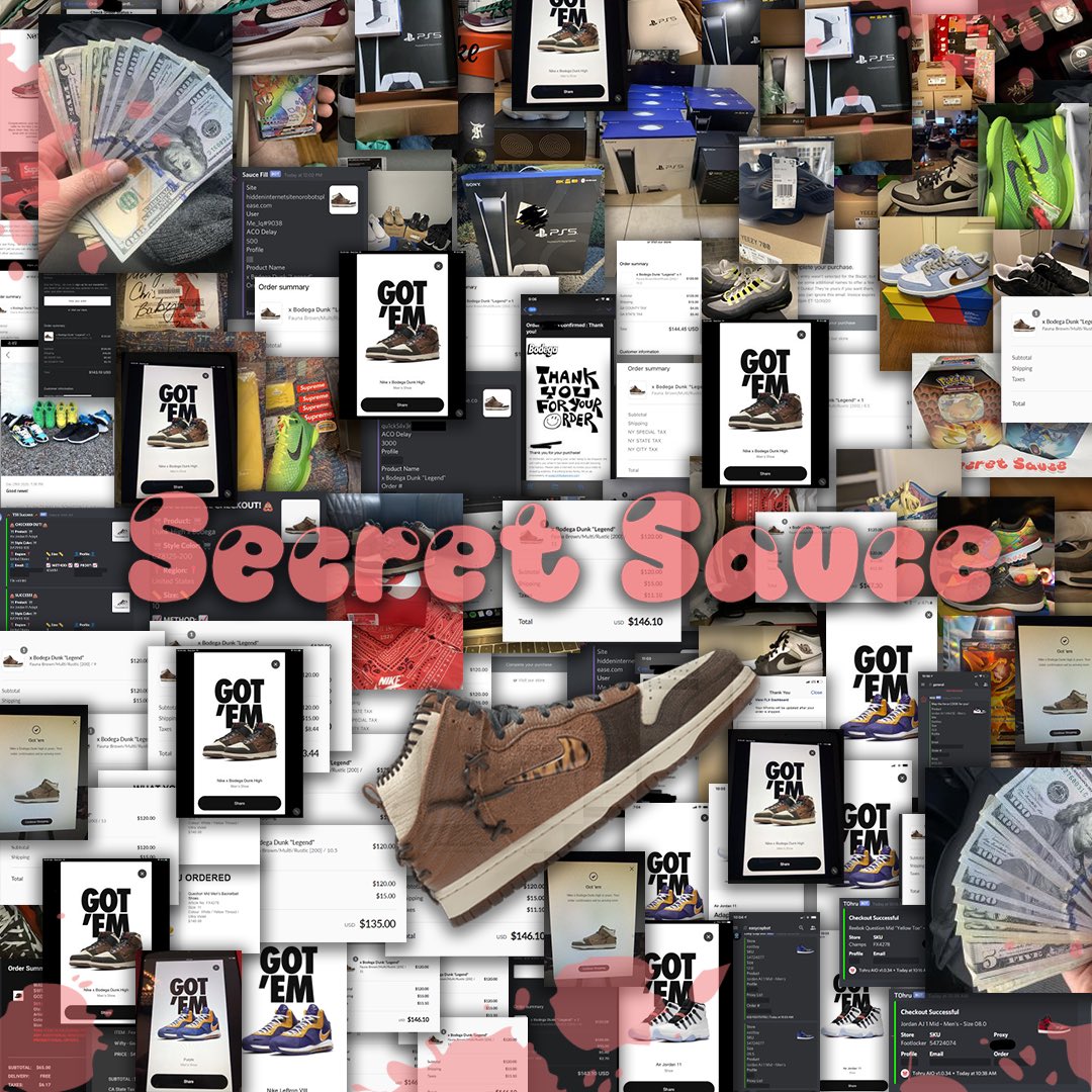 Secret Sauce Group on Twitter: "Absolutely crushed the Bodega Dunks drop. How’d you do? W or L ...