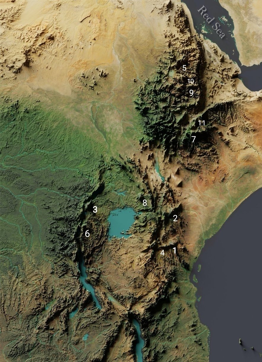 Great Rift Valley Africa Map PPT Africa's Great Rift Valley