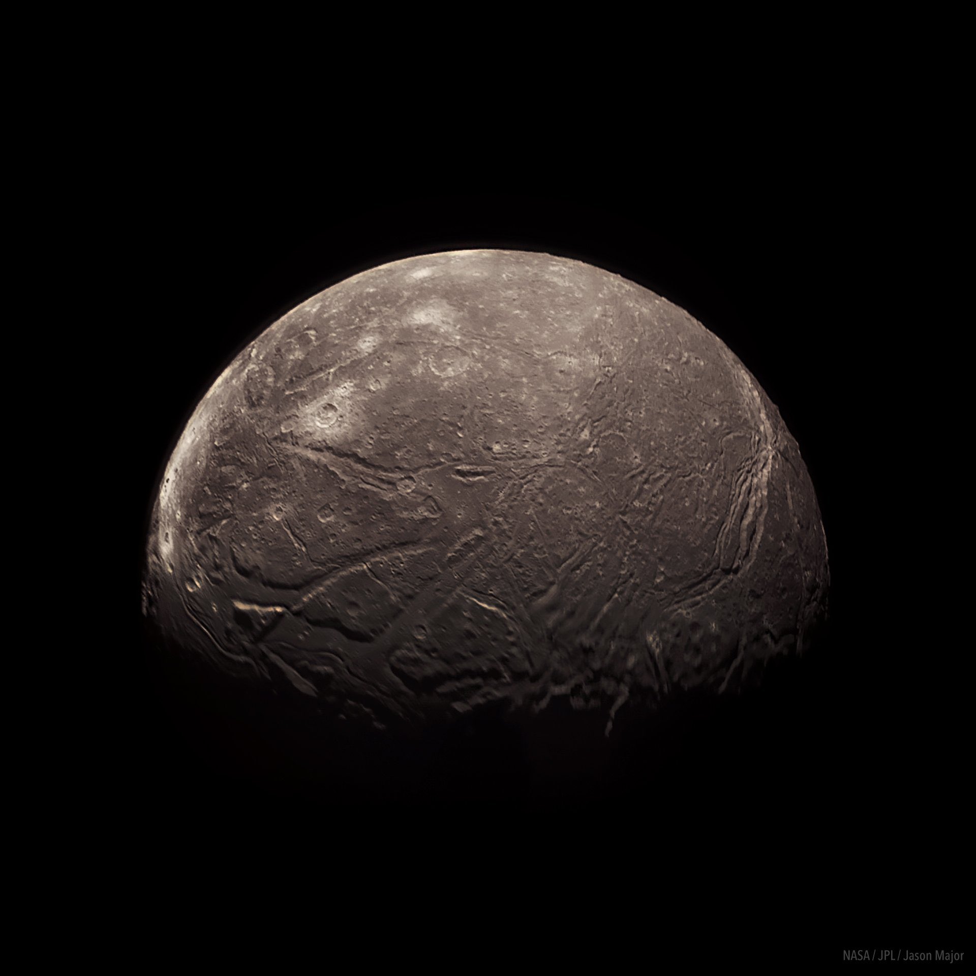 Miranda Moon Surface