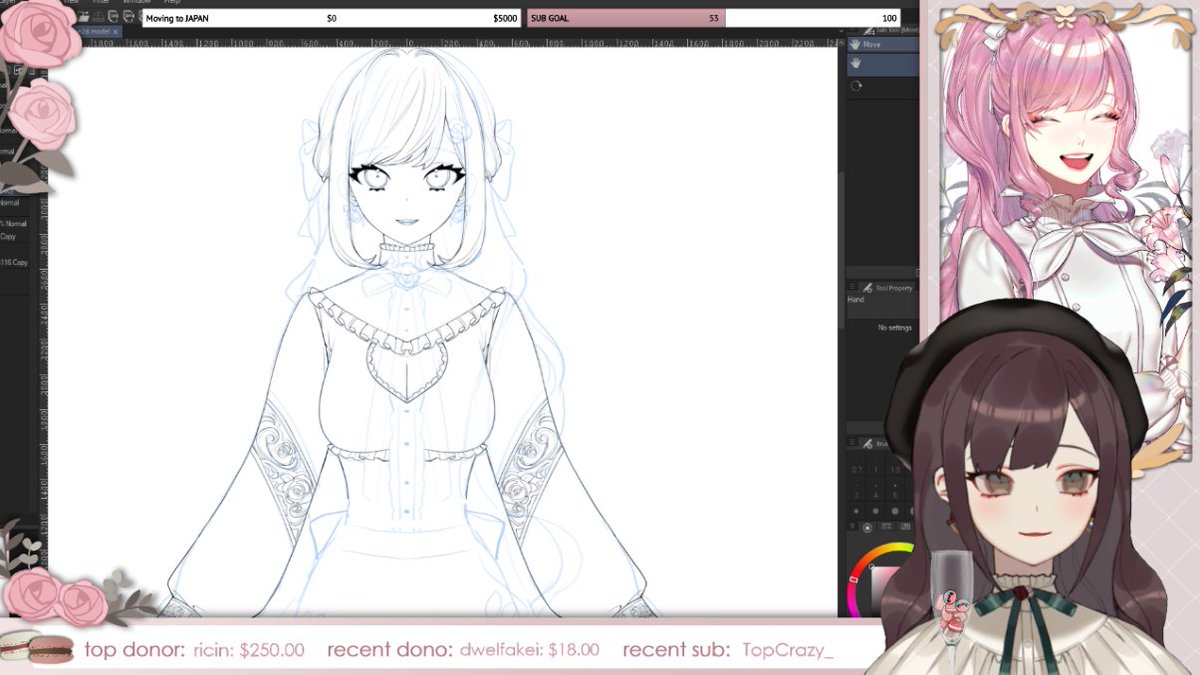 「working on my vtuber model!! https://t.co/FyBNy3NVFO https:」Nana (なな)の漫画